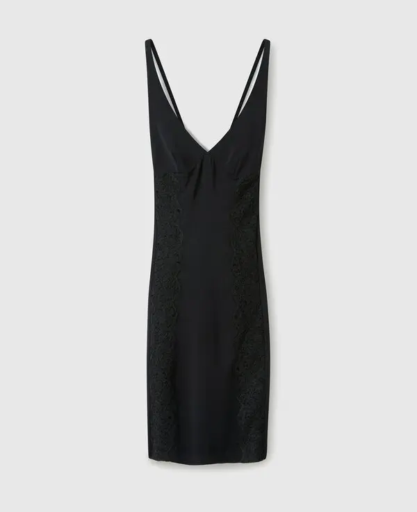 Stella McCartney Lace Panel Midi Dress