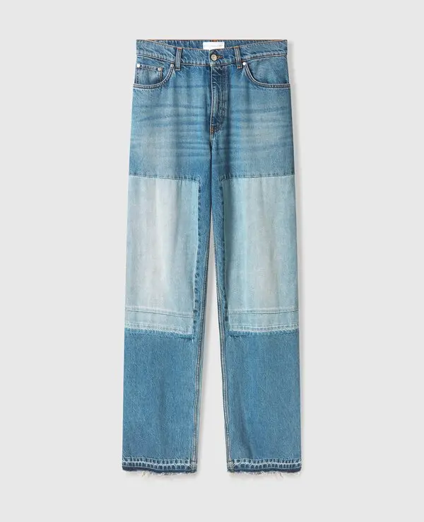 Stella McCartney Patchwork Straight-leg Jeans
