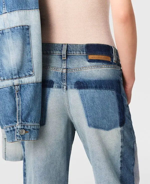 Stella McCartney Patchwork Straight-leg Jeans