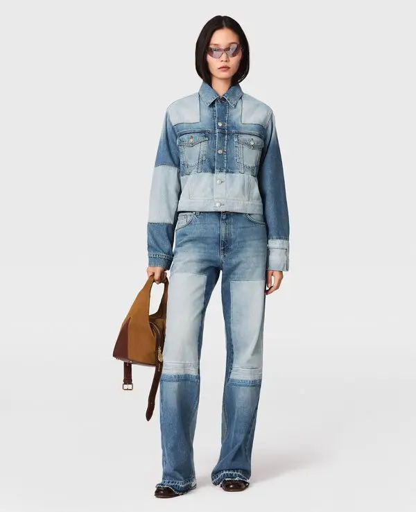 Stella McCartney Patchwork Straight-leg Jeans