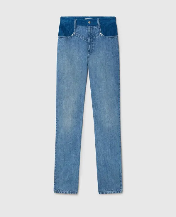 Stella McCartney Corduroy Panel Slim-leg Jeans