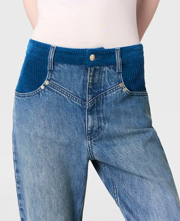Stella McCartney Corduroy Panel Slim-leg Jeans