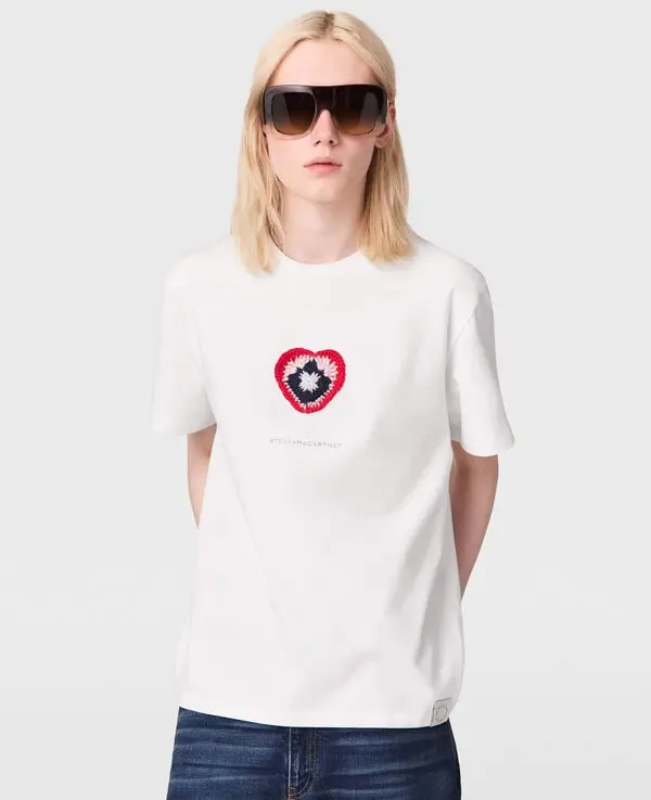 Stella McCartney Crochet Heart T-shirt