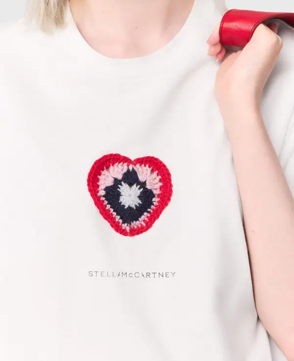 Stella McCartney Crochet Heart T-shirt