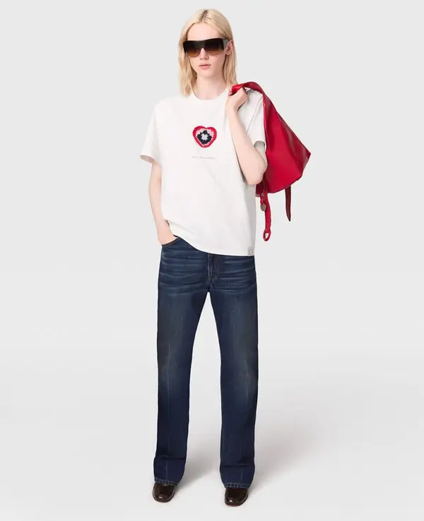 Stella McCartney Crochet Heart T-shirt