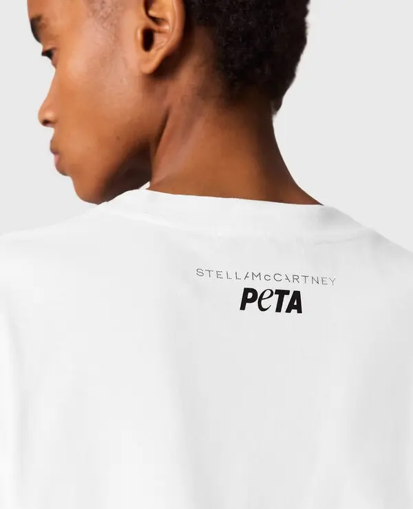 Stella McCartney Rather Go Naked' Slogan T-shirt