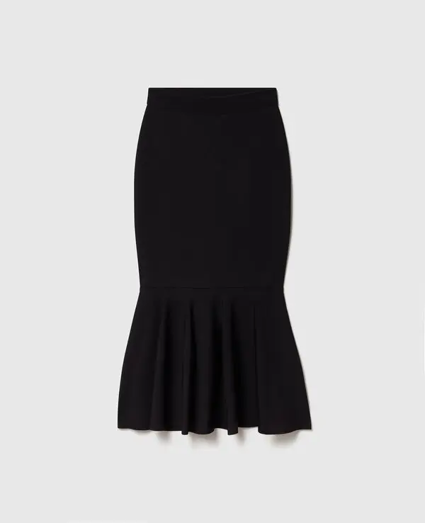 Stella McCartney Compact Knit Flared Midi Skirt