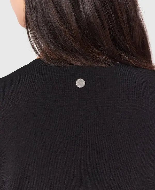 Stella McCartney Compact Knit Bell-sleeve Cardigan