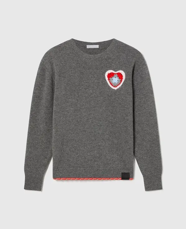 Stella McCartney Crochet Heart Wool Jumper