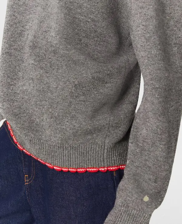Stella McCartney Crochet Heart Wool Jumper