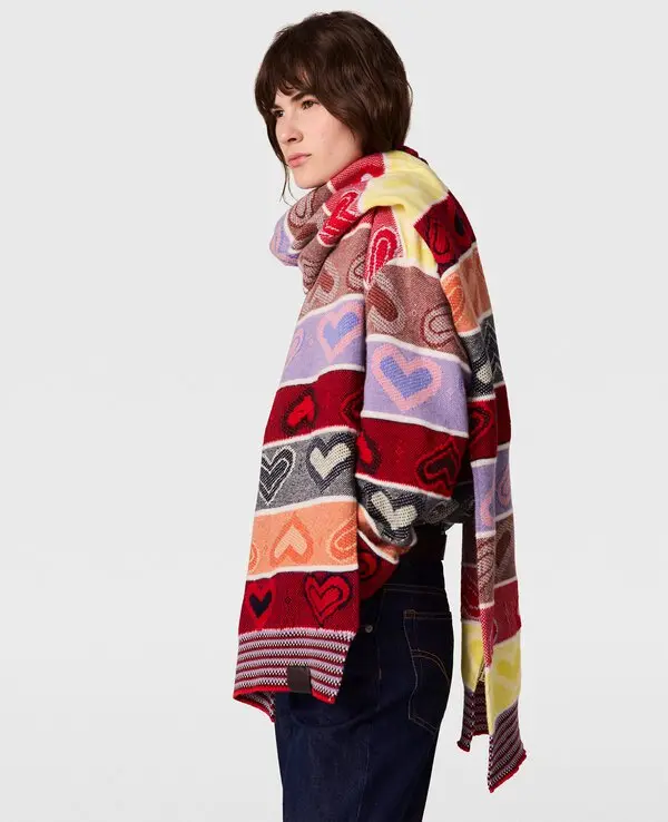 Stella McCartney Heart Fair Isle Scarf