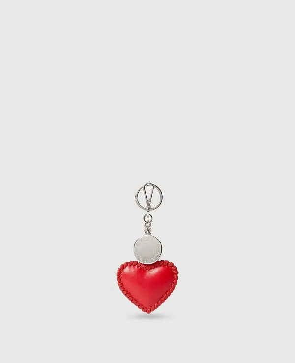 Stella McCartney Whipstitch Heart Charm - Red