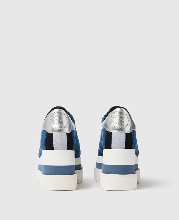 Stella McCartney Sneak-elyse Denim Platform Trainers