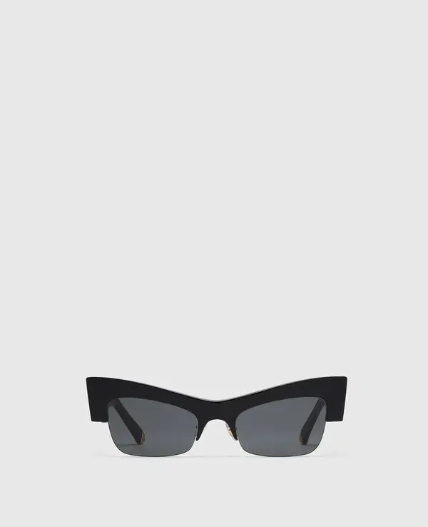 Stella McCartney Medallion Geometric Sunglasses - Grey