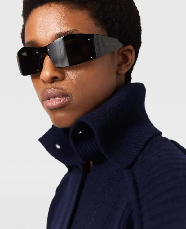 Stella McCartney Medallion Geometric Sunglasses - White