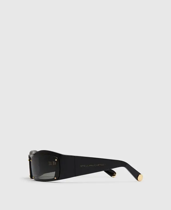 Stella McCartney Medallion Geometric Sunglasses - White