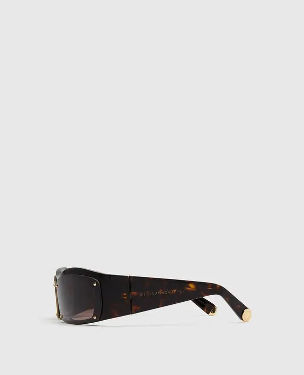 Stella McCartney Medallion Geometric Sunglasses - White