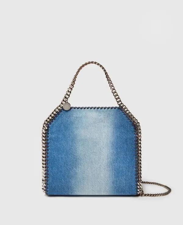 Stella McCartney Falabella Denim Mini Tote Bag - Blue