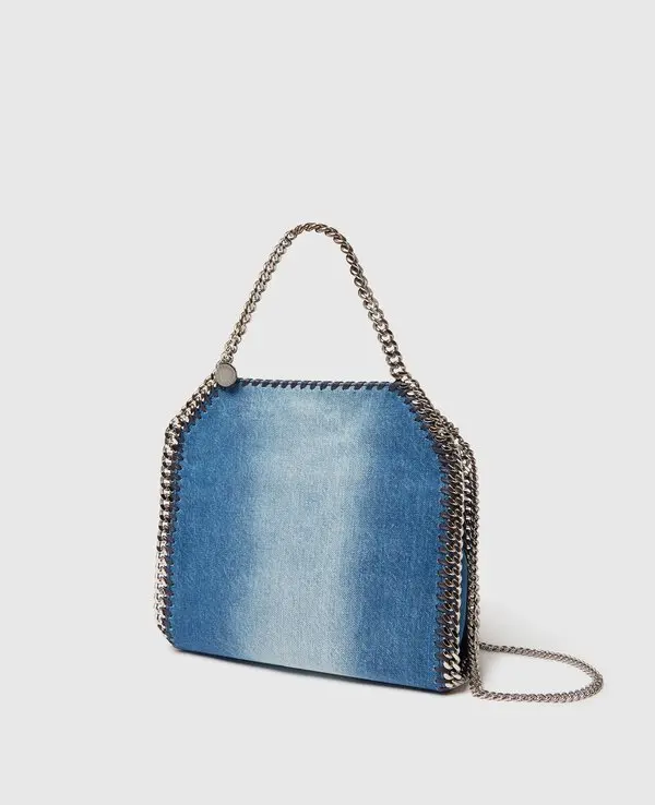 Stella McCartney Falabella Denim Mini Tote Bag - Blue