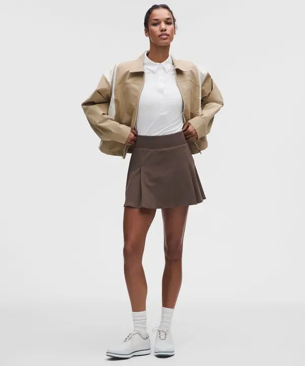 Lululemon Top-stitched Pleated Golf Skirt - Pinecone