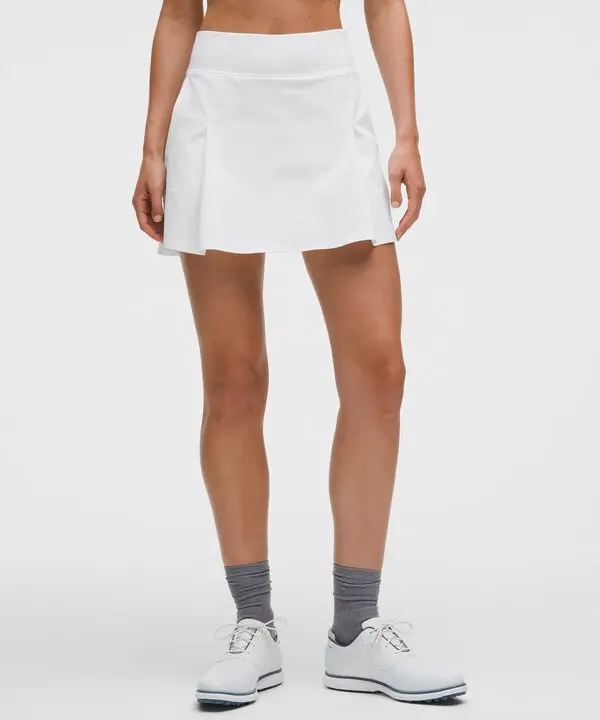 Lululemon Top-stitched Pleated Golf Skirt - White