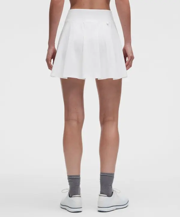 Lululemon Top-stitched Pleated Golf Skirt - White