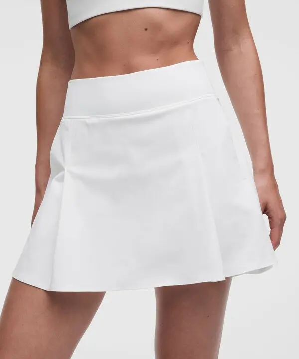 Lululemon Top-stitched Pleated Golf Skirt - White
