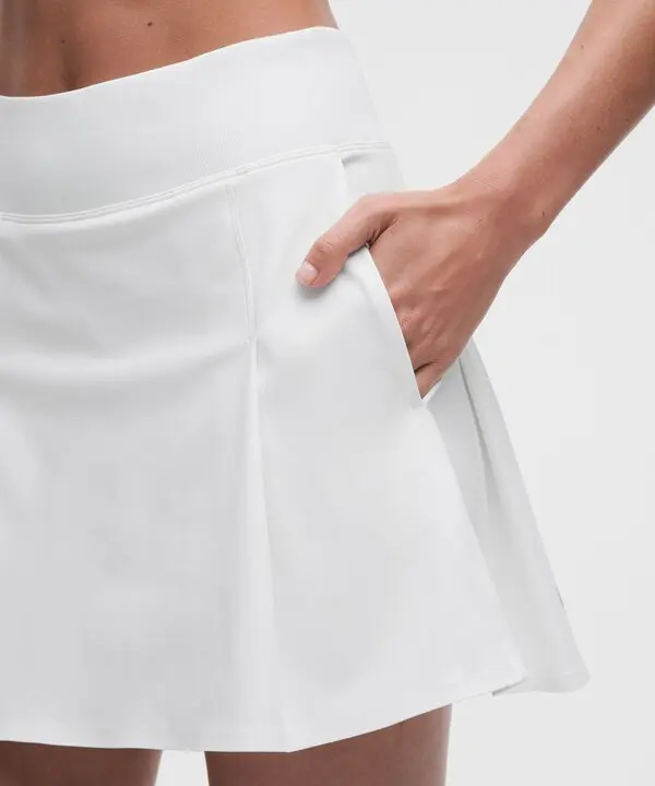 Lululemon Top-stitched Pleated Golf Skirt - White