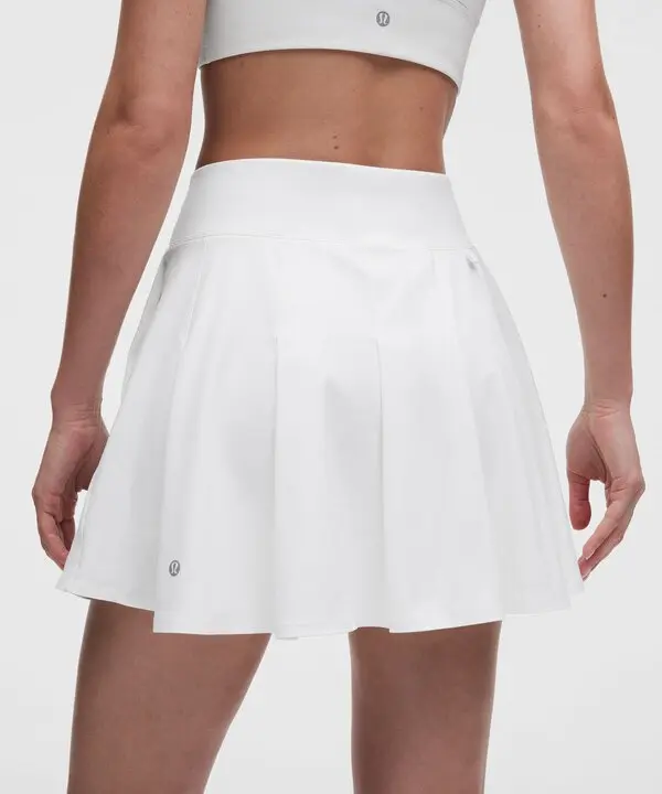 Lululemon Top-stitched Pleated Golf Skirt - White