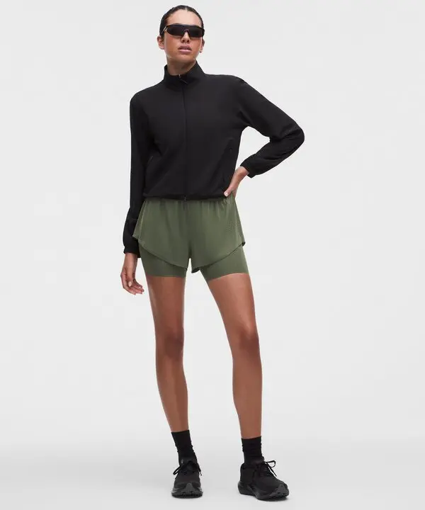 Lululemon Sleek Perforated 2-in-1 High-rise Short - Sassy Sage