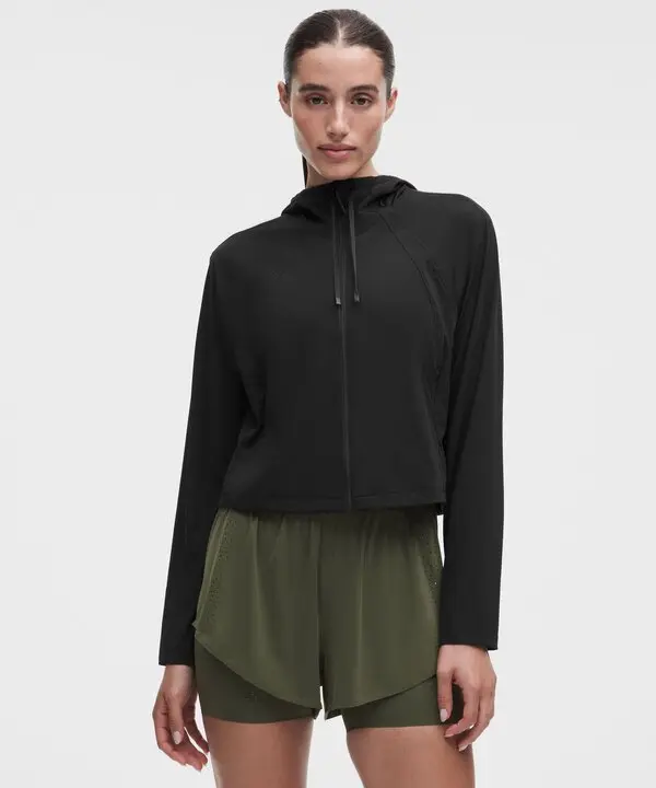 Lululemon Sleek Perforated Running Jacket - Black