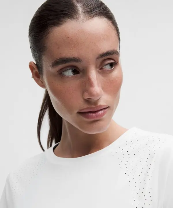 Lululemon Perforated Running Short-sleeve Shirt - White