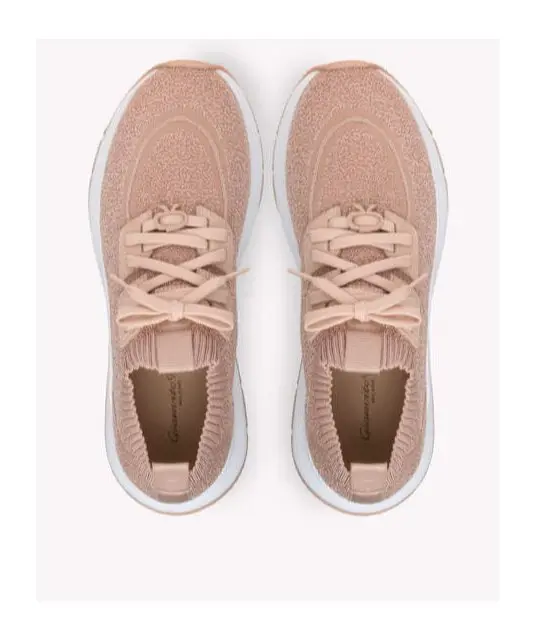 GIANVITO ROSSI Lace Up Sneakers - Nude