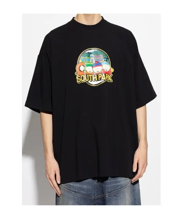 Vetements X South Park Graphic Printed Crewneck T-shirt - Black