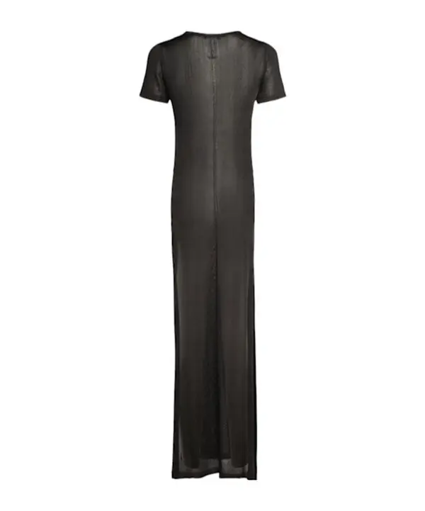 LEMAIRE Shiny Viscose Column Dress W/ Slits