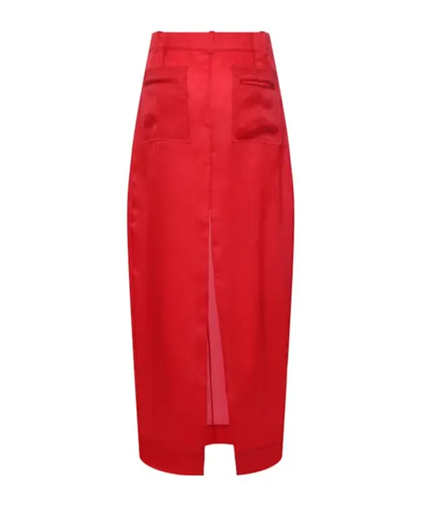 Khaite Silk Organza Long Skirt