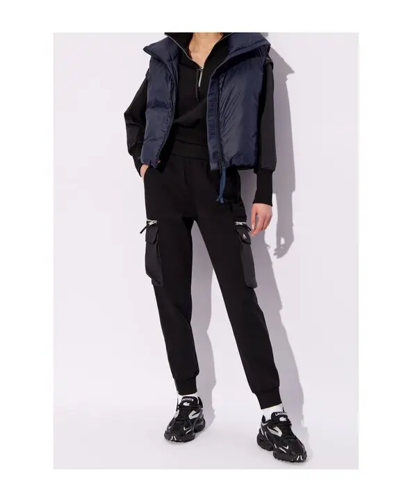 Moose Knuckles Mixmedia Logo-plaque Joggers