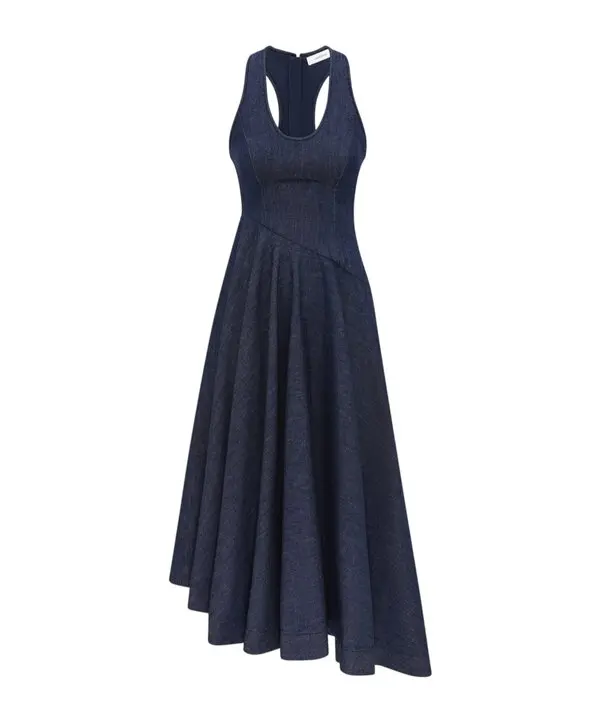 Zimmermann Sleeveless Midi Dress - Harbour Blue