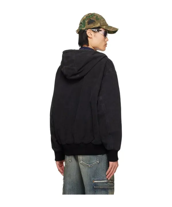 Givenchy Logo Zipper Denim Coat