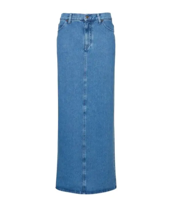 Giuseppe Di Morabito Wool Blend Denim Skirt