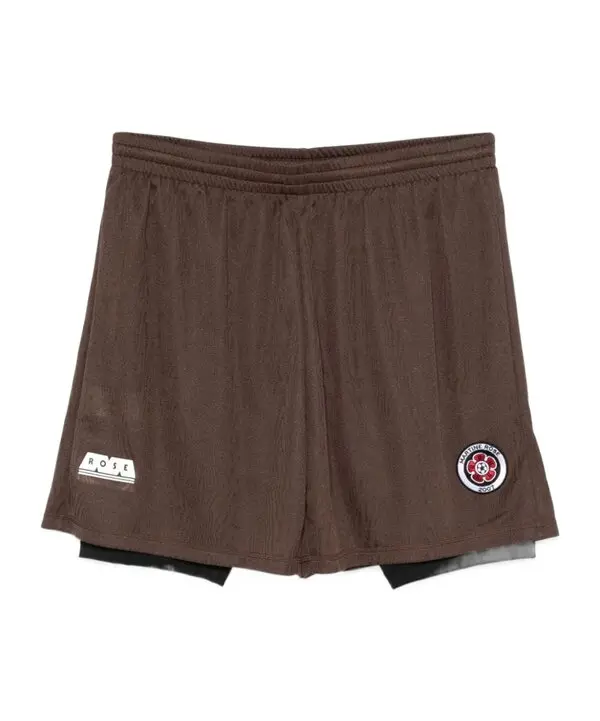 Martine Rose Double-layer Football Shorts - Brown