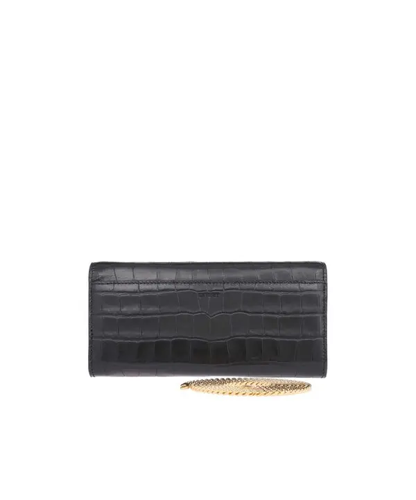 Bally Crocodile-effect Leather Shoulder Bag