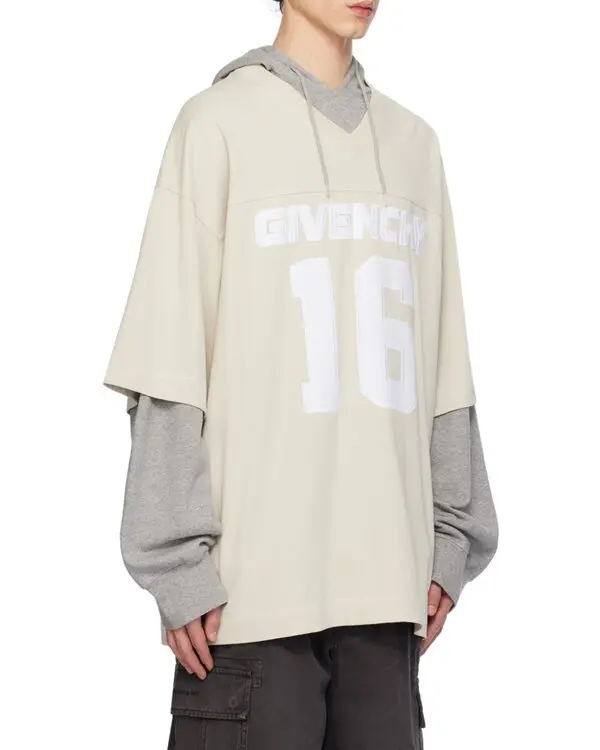 Givenchy Layered Drawstring Hoodie