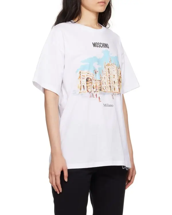 Moschino Printed Crewneck T-shirt