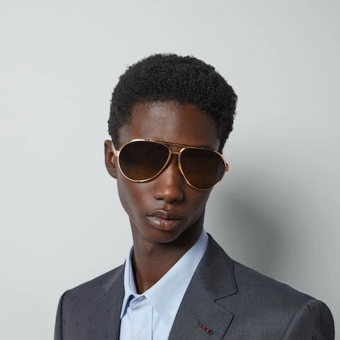 Gucci Aviator Frame Sunglasses