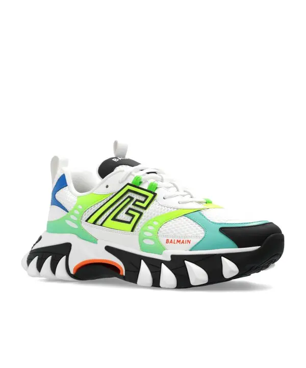 Balmain B-east Pb Trainers In Technical Materials And Mesh