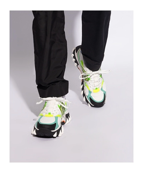 Balmain B-east Pb Trainers In Technical Materials And Mesh
