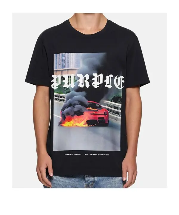 PURPLE BRAND Smoke Show T-shirt - Black