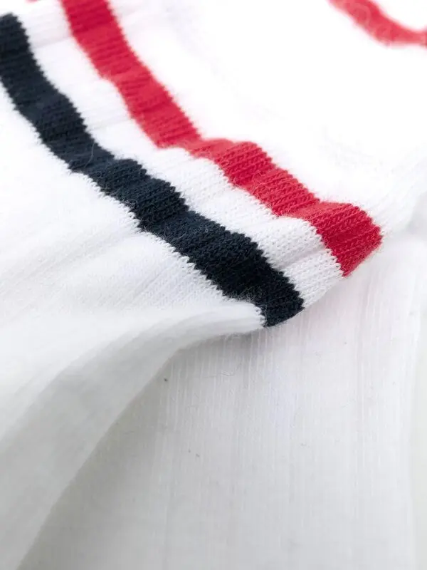 Thom Browne Striped Rib-knit Socks