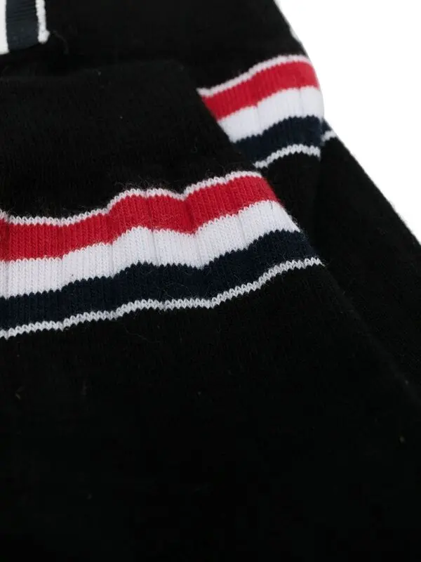 Thom Browne Striped Rib-knit Socks
